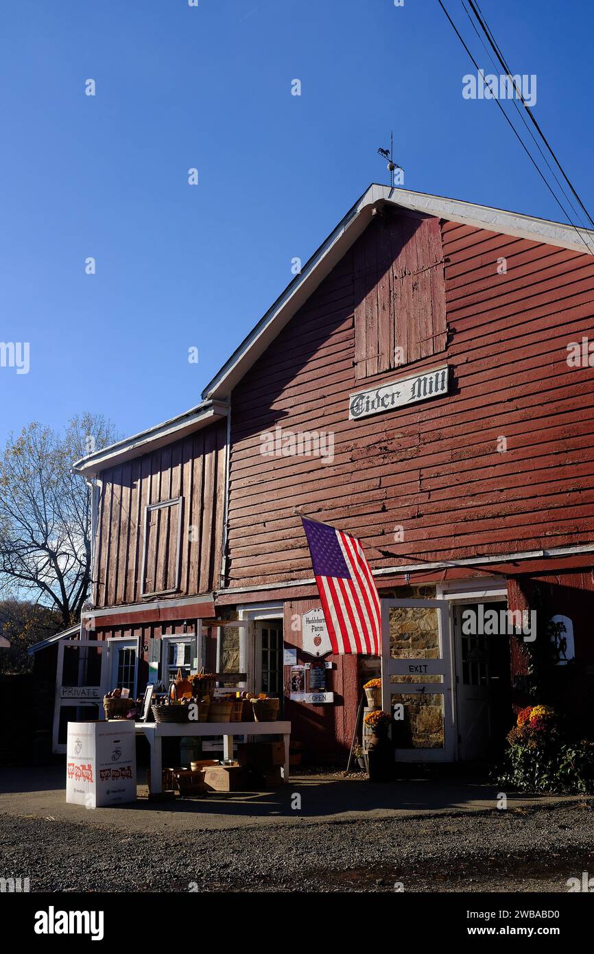 Cider mill in the Fall, New Jersey Stock Photo - Alamy