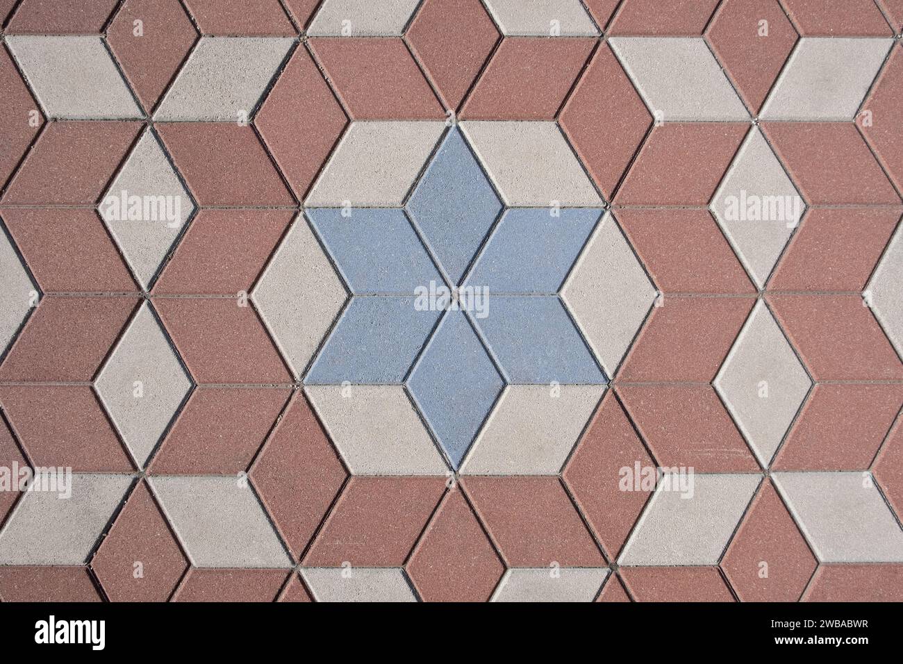 Ornamental Paving slabs of street tiles in Israel are in the symbolic ...