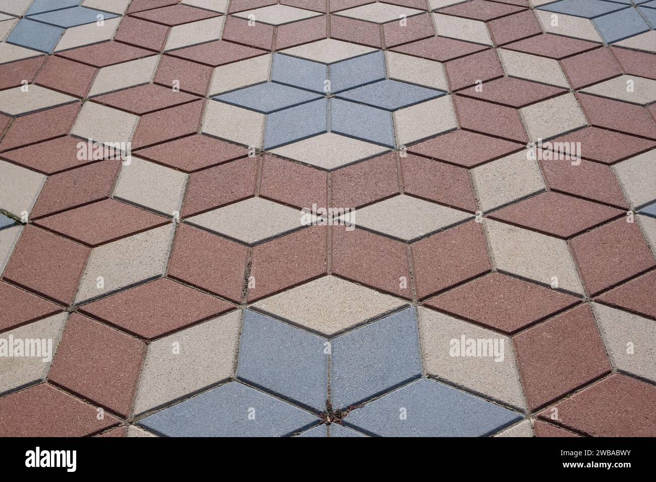Ornamental Paving slabs of street tiles in Israel are in the symbolic ...