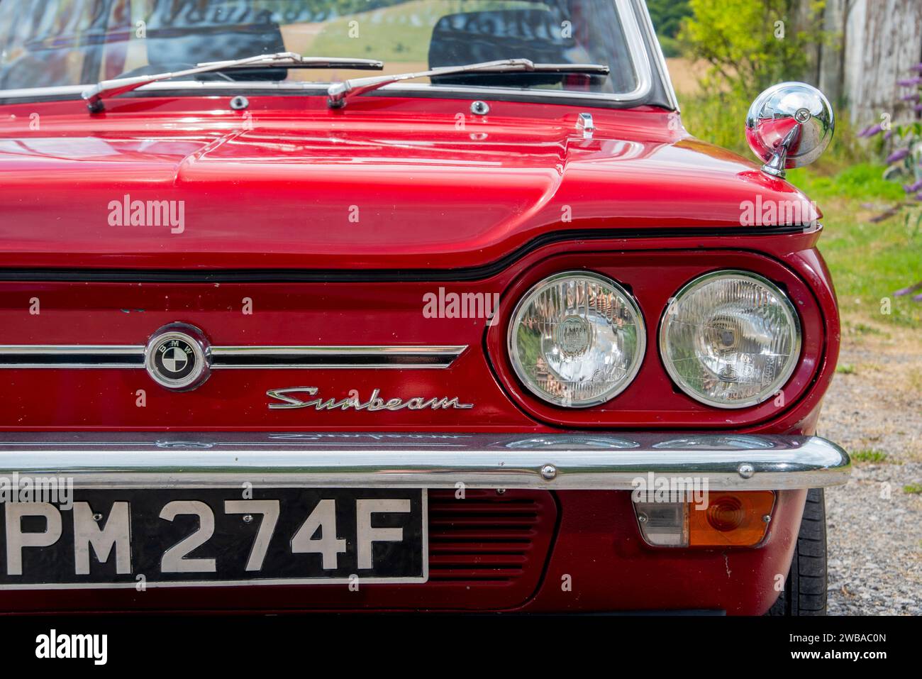 Sunbeam Stiletto classic badge engineered Hillman Imp coupe Stock Photo ...