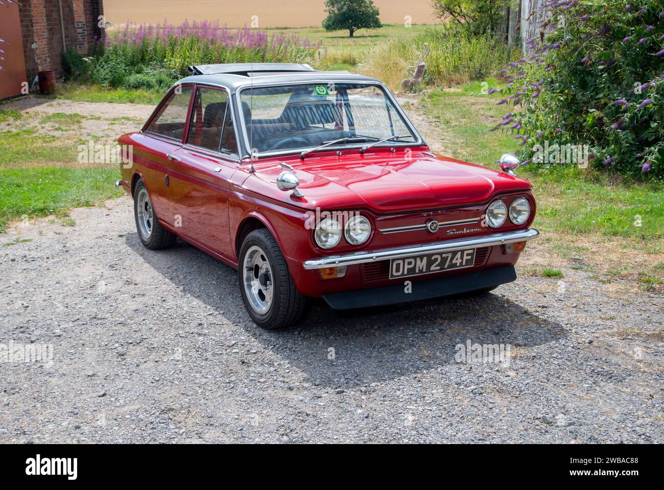 Sunbeam Stiletto classic badge engineered Hillman Imp coupe Stock Photo ...