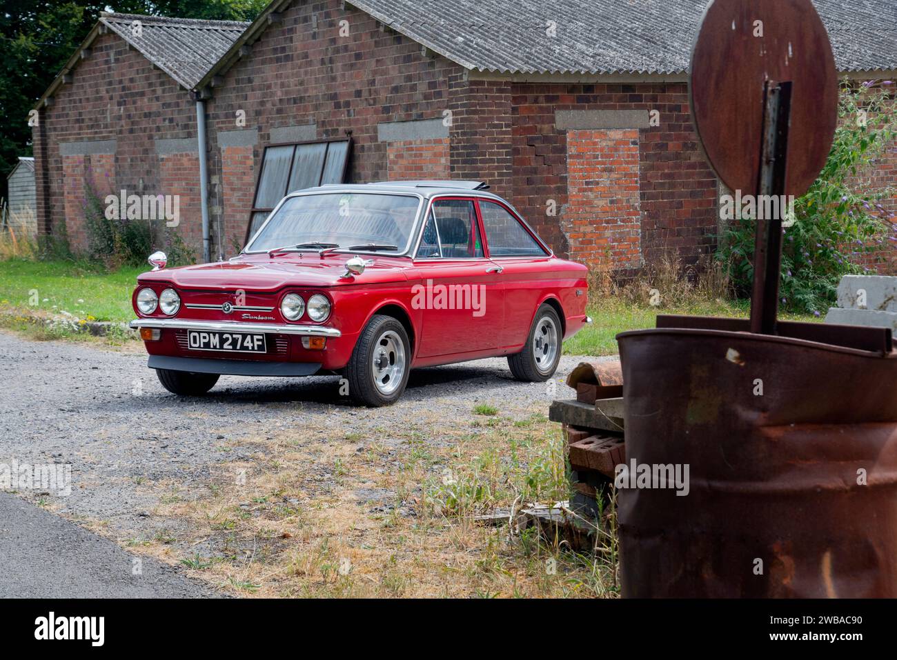 Sunbeam Stiletto classic badge engineered Hillman Imp coupe Stock Photo ...