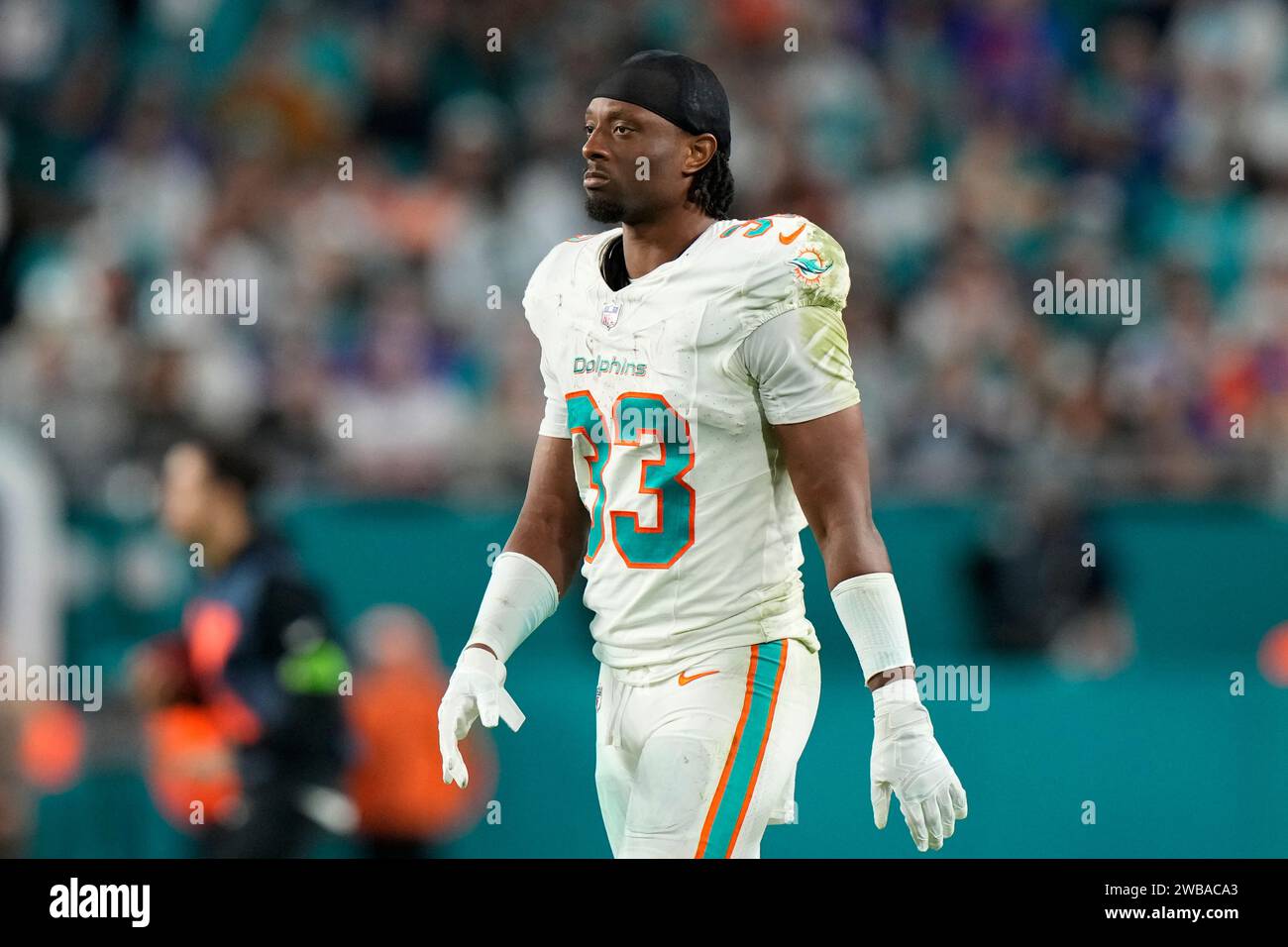 Miami Dolphins cornerback Eli Apple is shown during the second half of ...