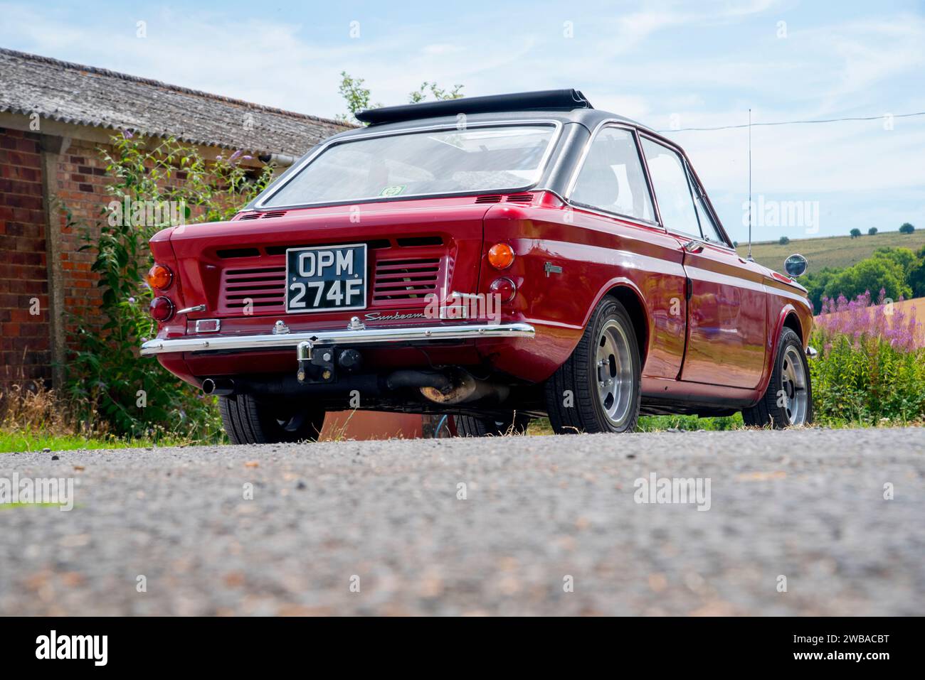 Sunbeam Stiletto classic badge engineered Hillman Imp coupe Stock Photo ...