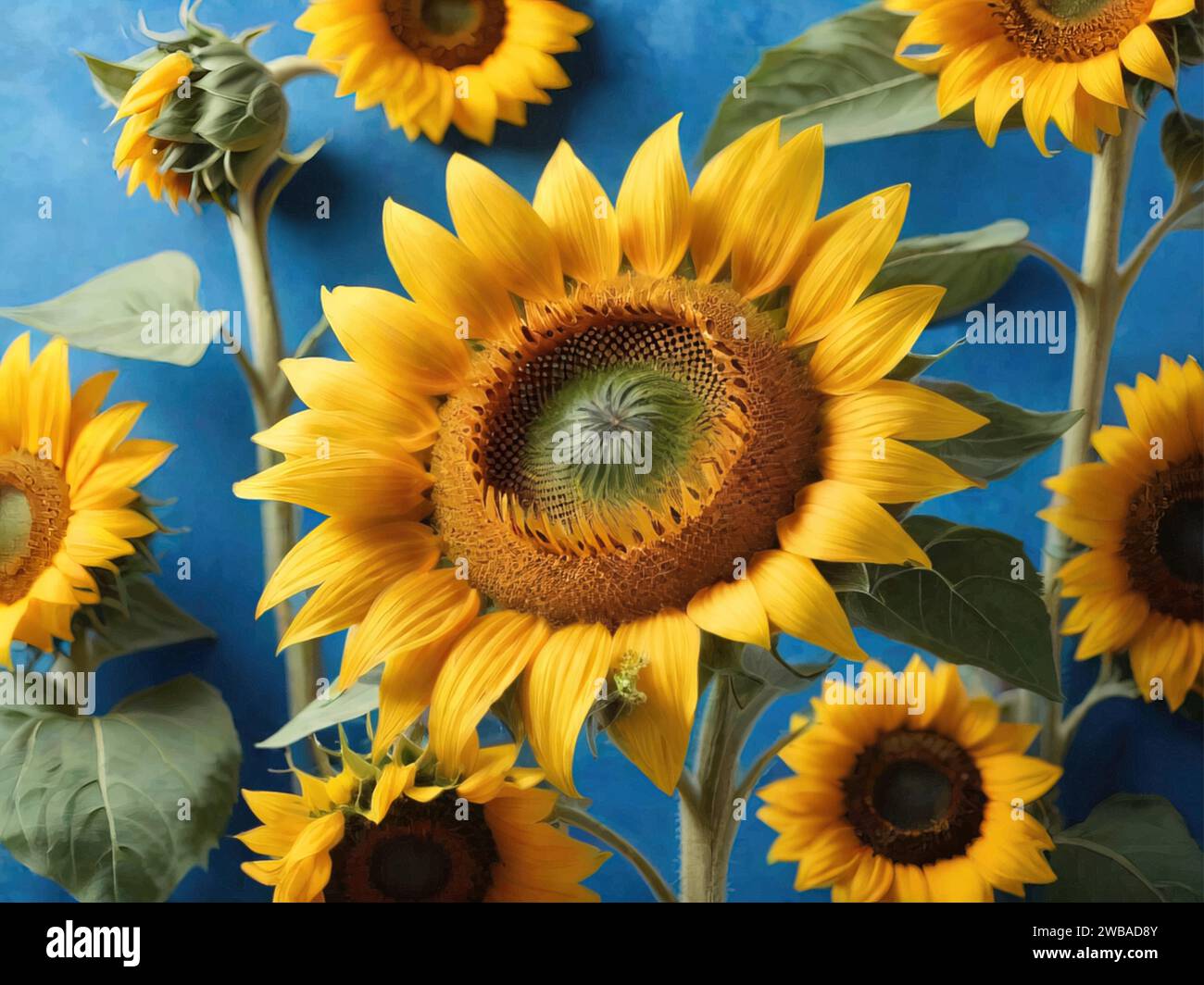 Beautiful green field lush Stock Vector Images - Alamy