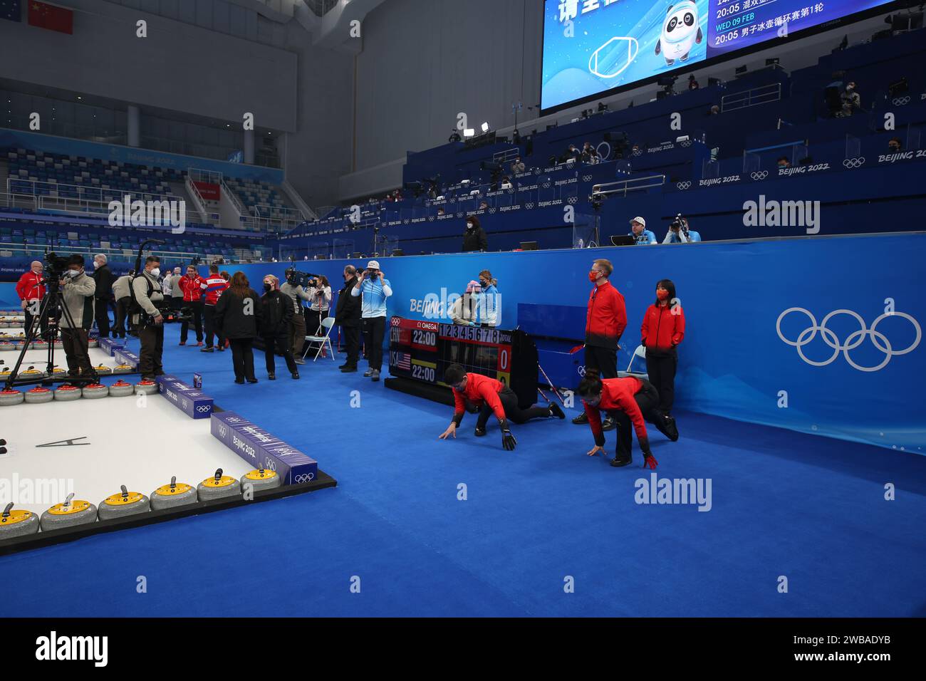 FEB 5, 2022 - Beijing, China: Fan Suyuan and Ling Zhi of Team China ...