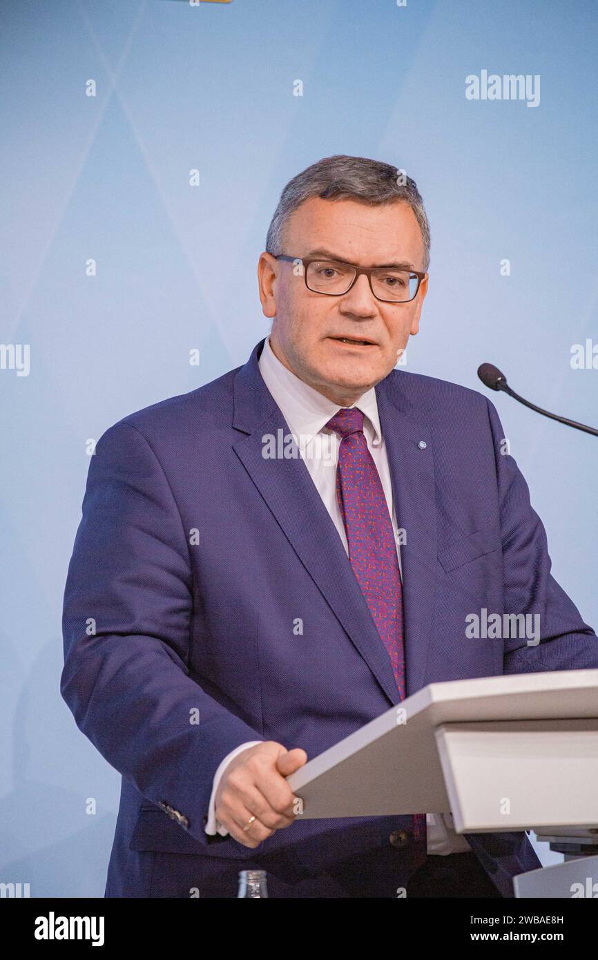 Munich, Germany. 09th Jan, 2024. Florian Herrmann ( CSU ), Head of the ...