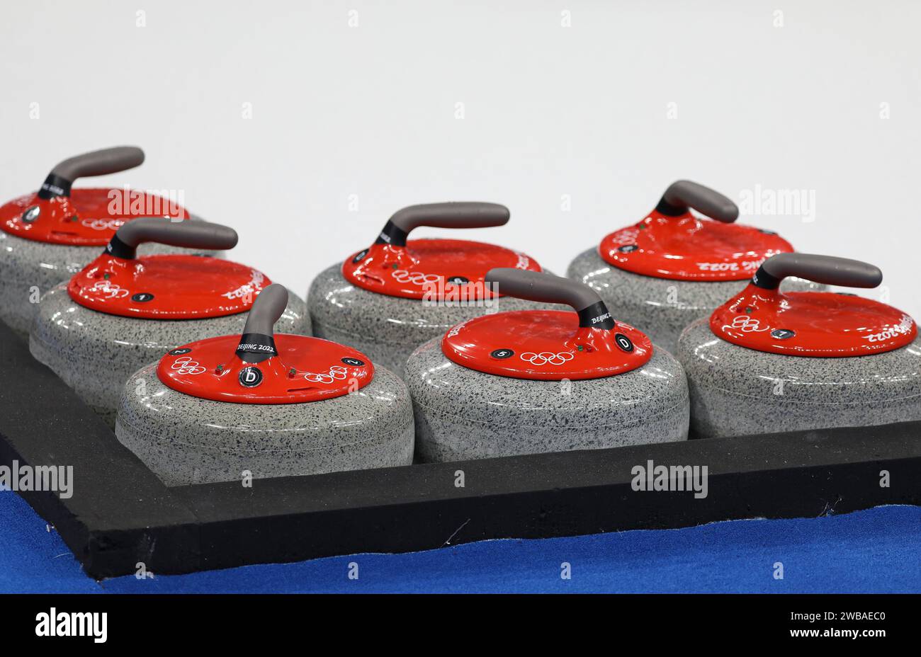 FEB 5, 2022 - Beijing, China: Round Robin session 8 of the Curling ...