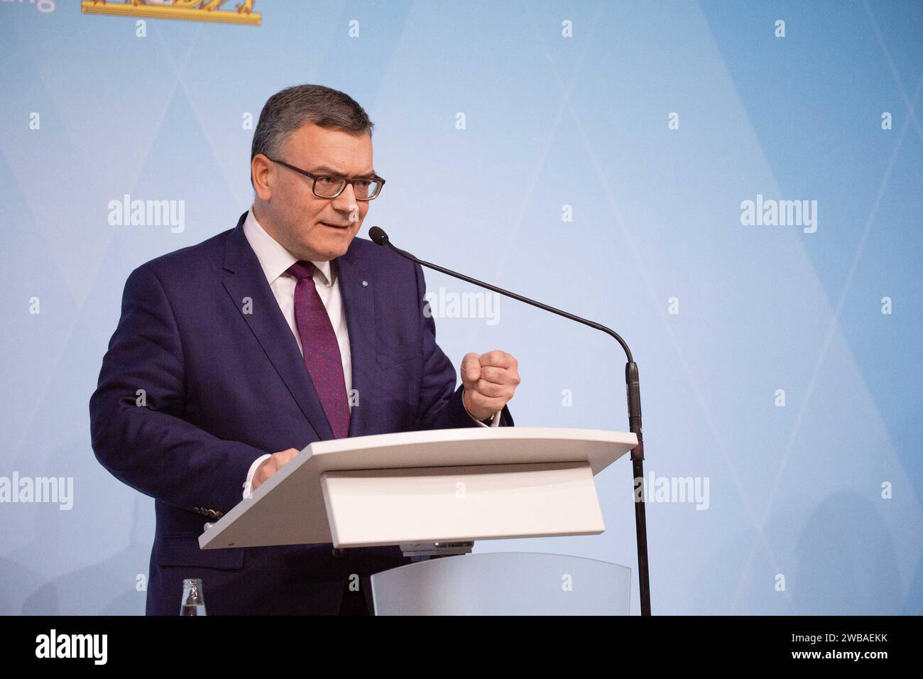 Munich, Germany. 09th Jan, 2024. Florian Herrmann ( CSU ), Head of the ...