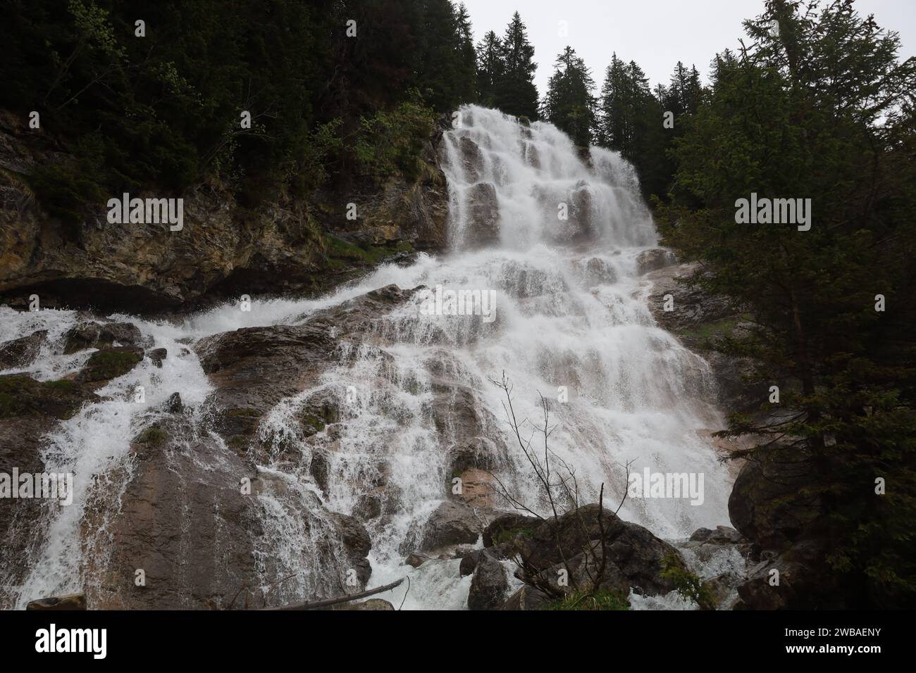 The pike waterfall is a waterfa located at 1,467 m altitude in the ...