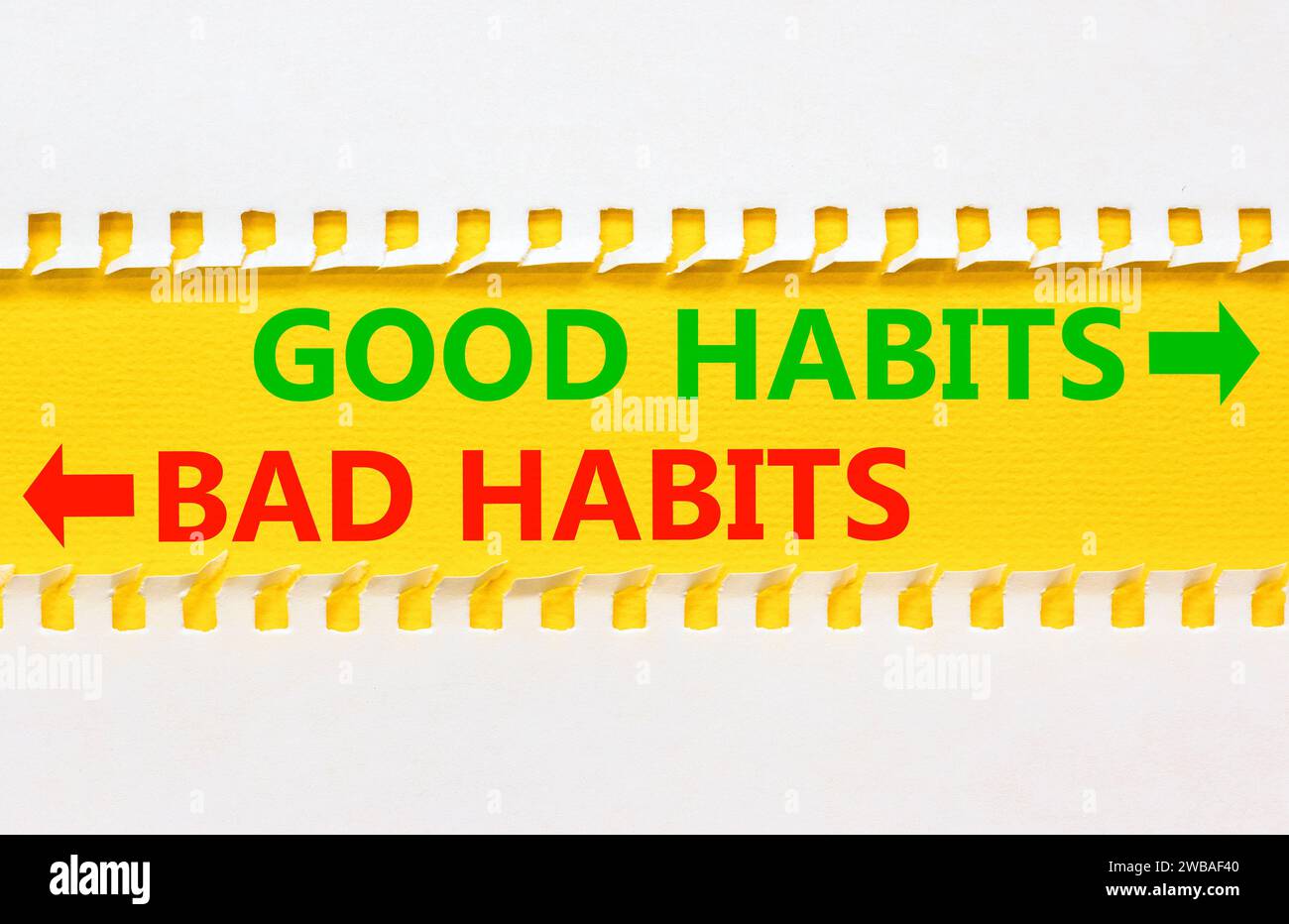 Good or bad habits symbol. Concept word Good habits Bad habits on ...