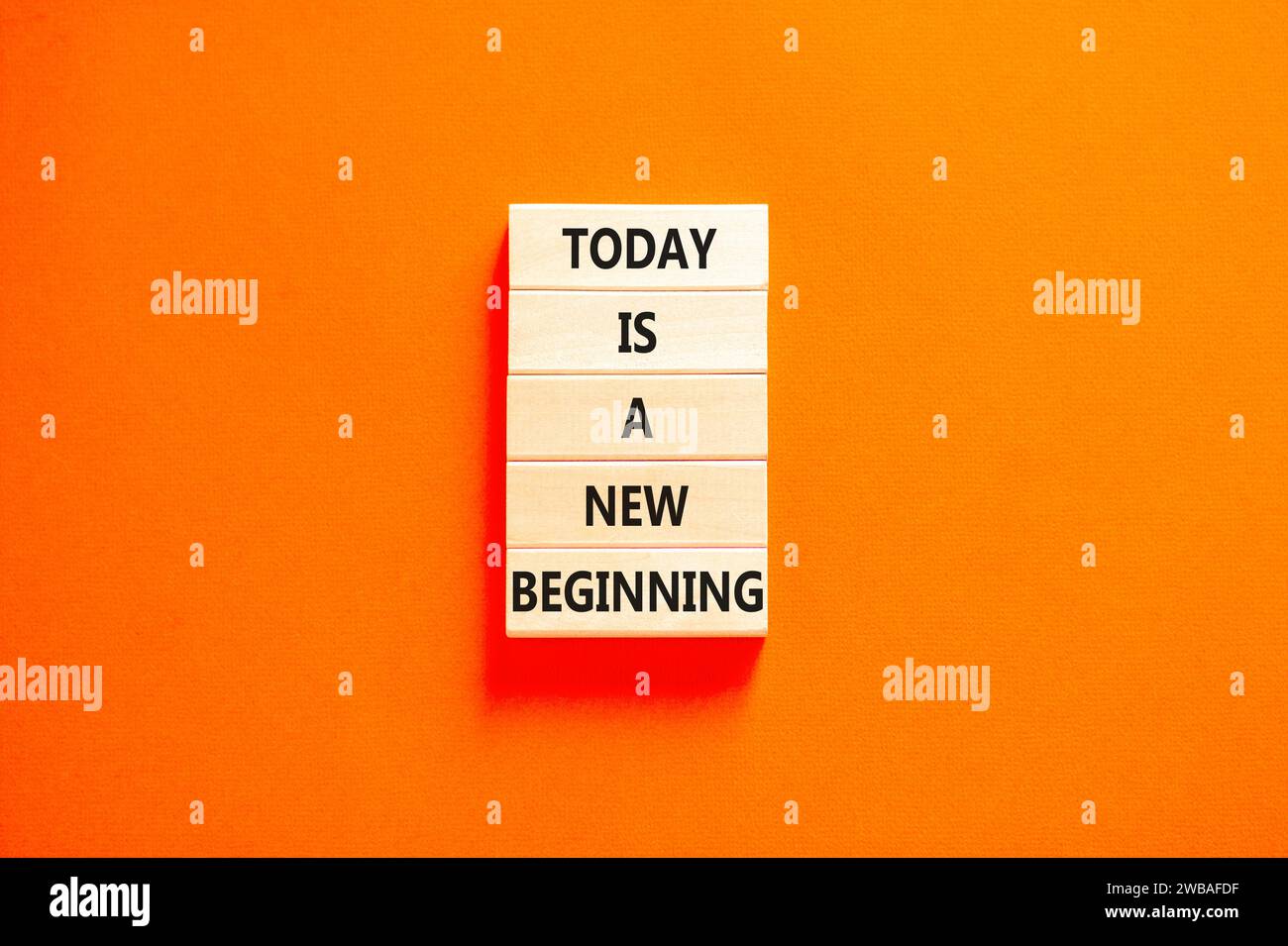 Today is a new beginning symbol. Concept words Today is a new beginning ...