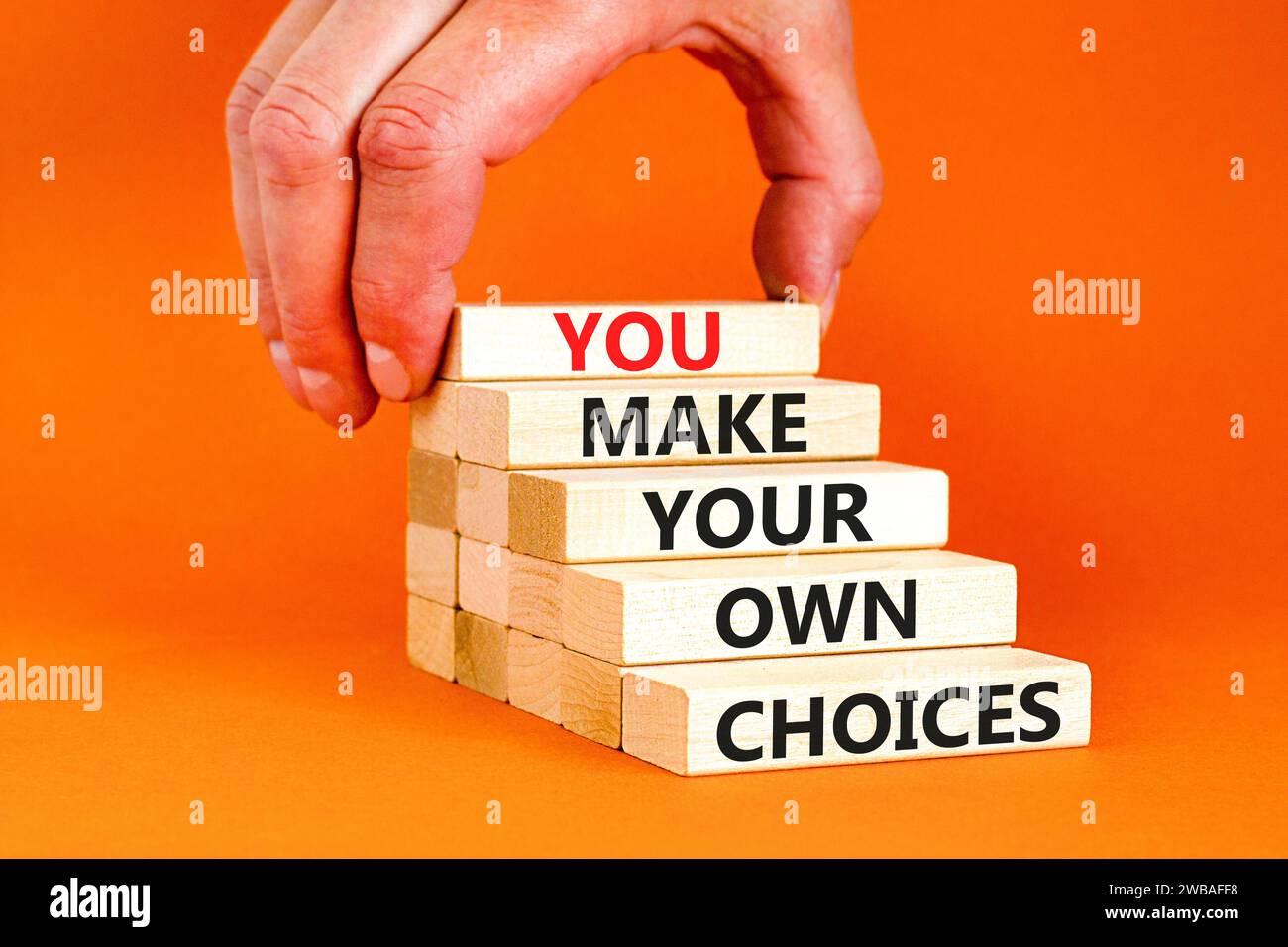 You make your own choice symbol. Concept words You make your own choice ...