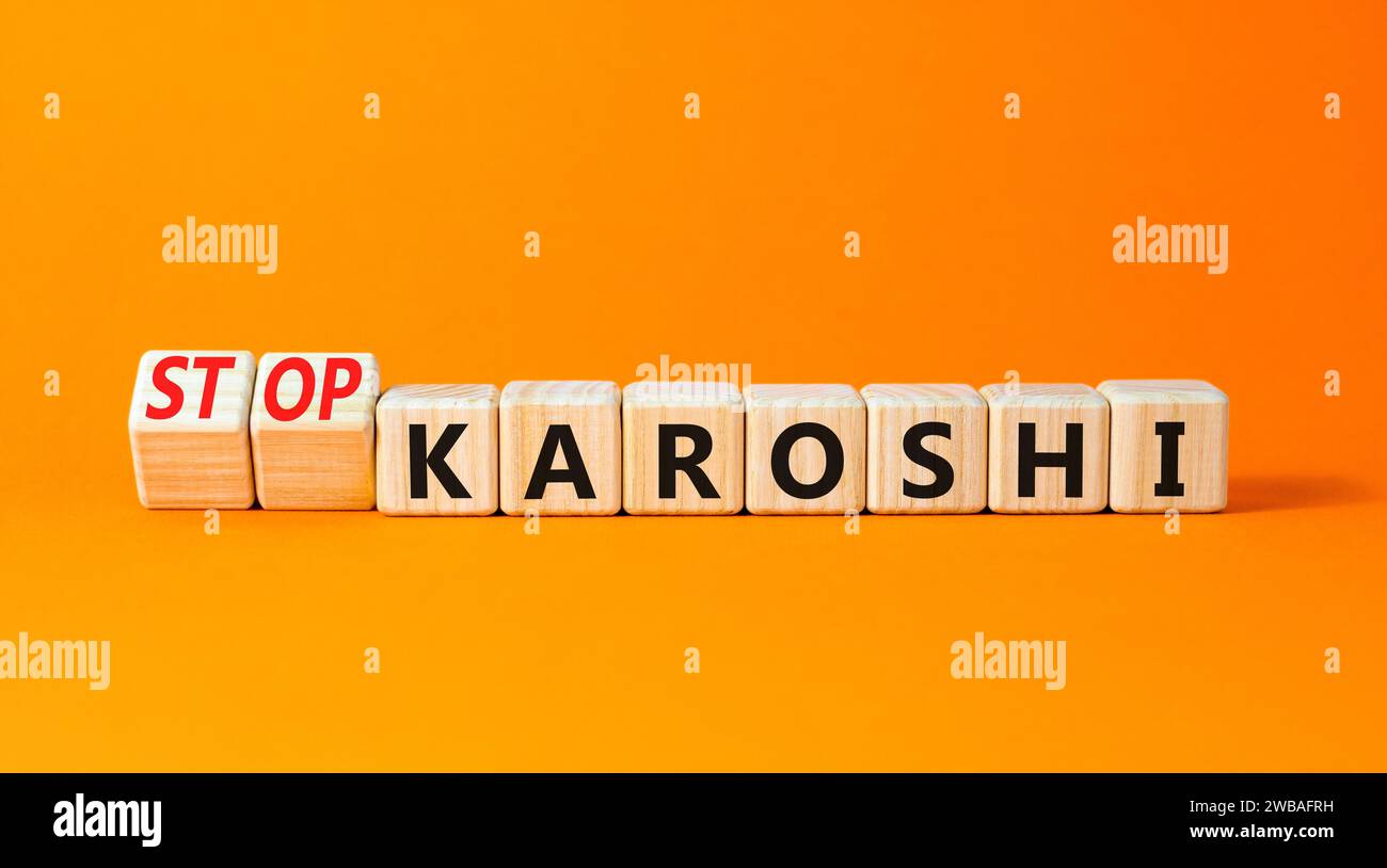 Stop karoshi symbol. Concept words Karoshi or Stop karoshi on beautiful ...