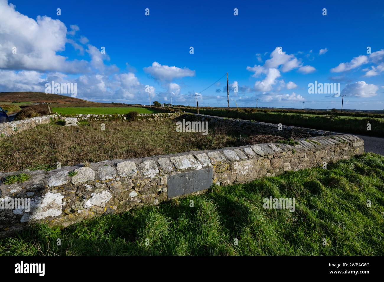 Quaker Burial Ground Brea St Just Lands End Cornwall Stock Photo - Alamy