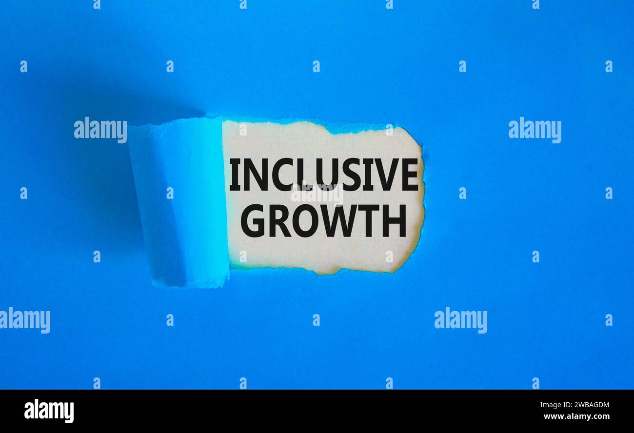 Inclusive growth symbol. Concept words Inclusive growth on beautiful ...