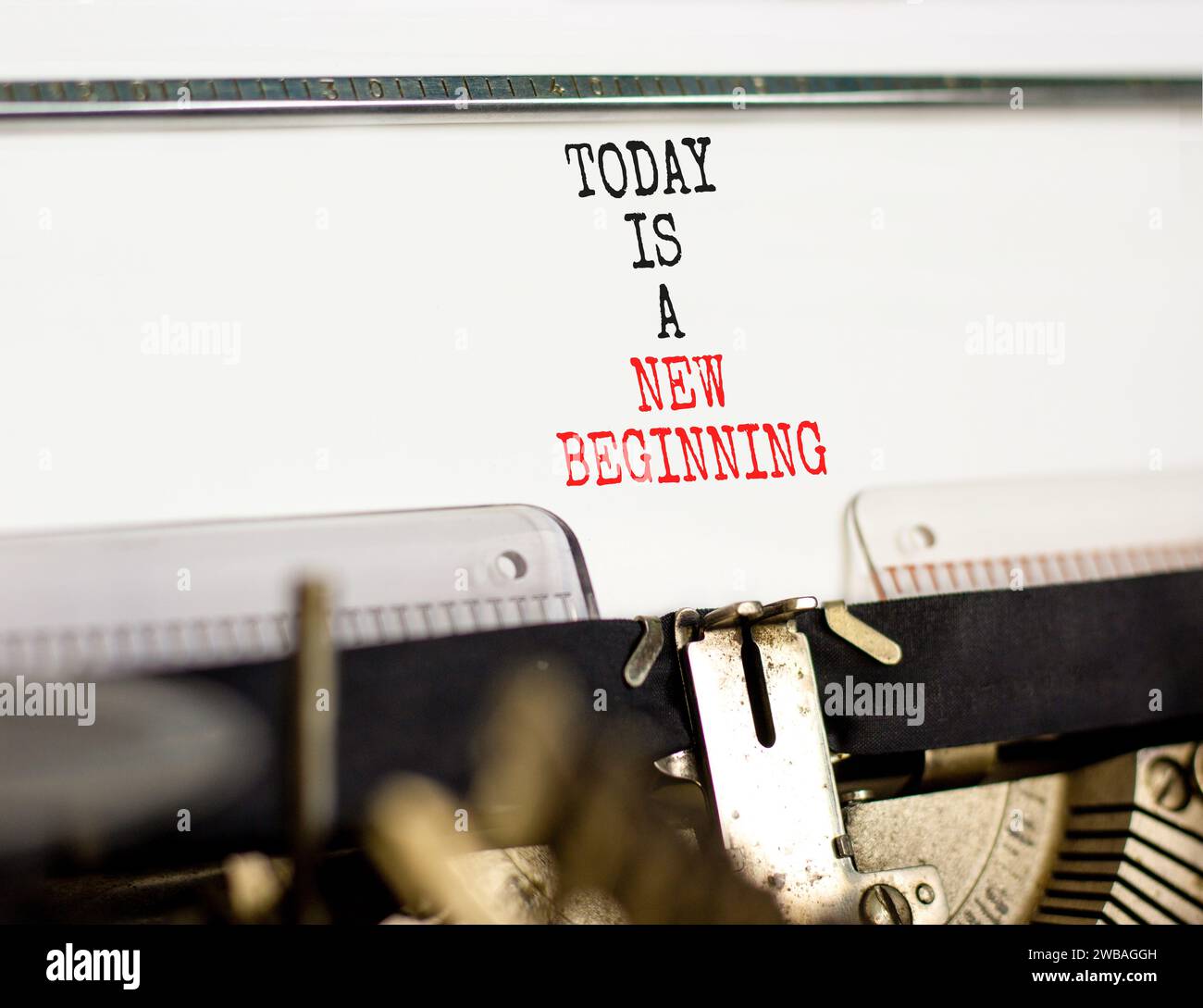 Today is a new beginning symbol. Concept words Today is a new beginning ...