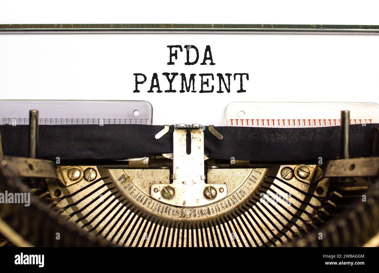 FDA Food and Drug Administration payment symbol. Concept words FDA ...