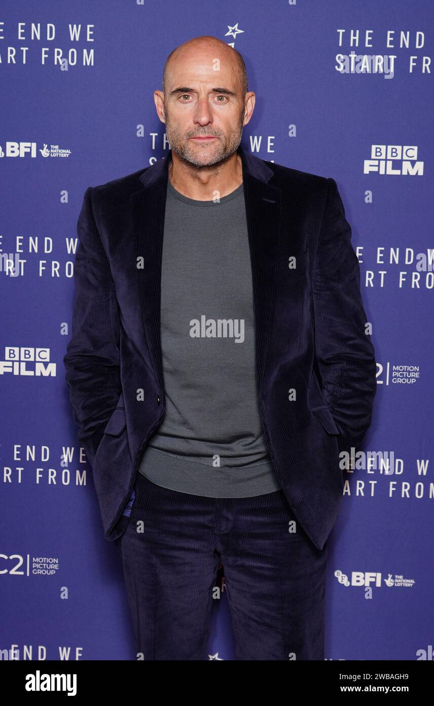 Mark Strong attends the UK gala premiere of The End We Start From at ...