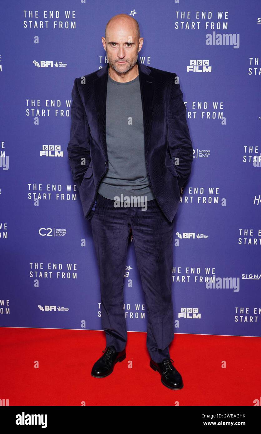 Mark Strong attends the UK gala premiere of The End We Start From at ...