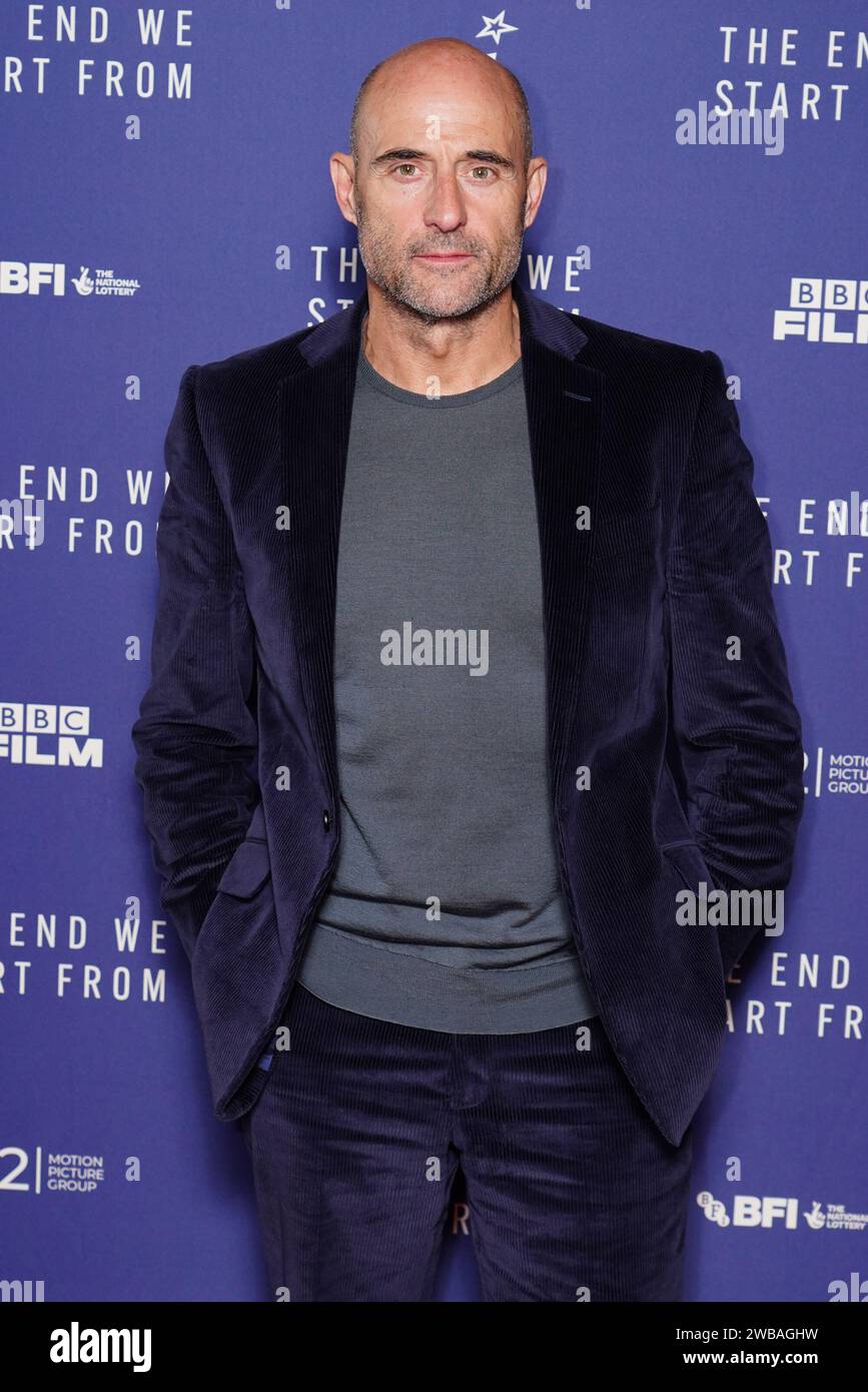 Mark Strong attends the UK gala premiere of The End We Start From at ...