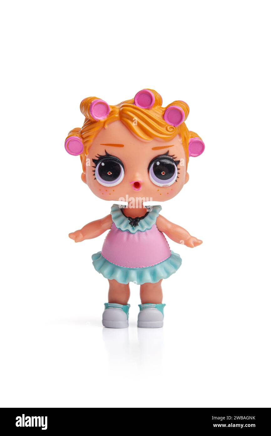 Little L.O.L. on a white background. Surprise dolls Stock Photo - Alamy
