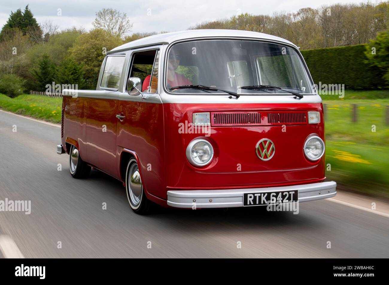 VW Type 2 Bay Window double cab pick up truck Stock Photo - Alamy