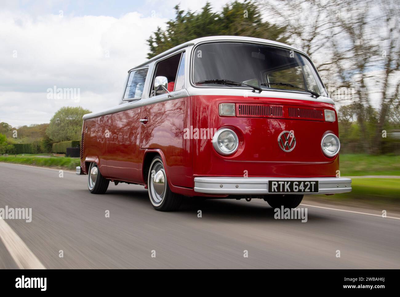 VW Type 2 Bay Window double cab pick up truck Stock Photo - Alamy
