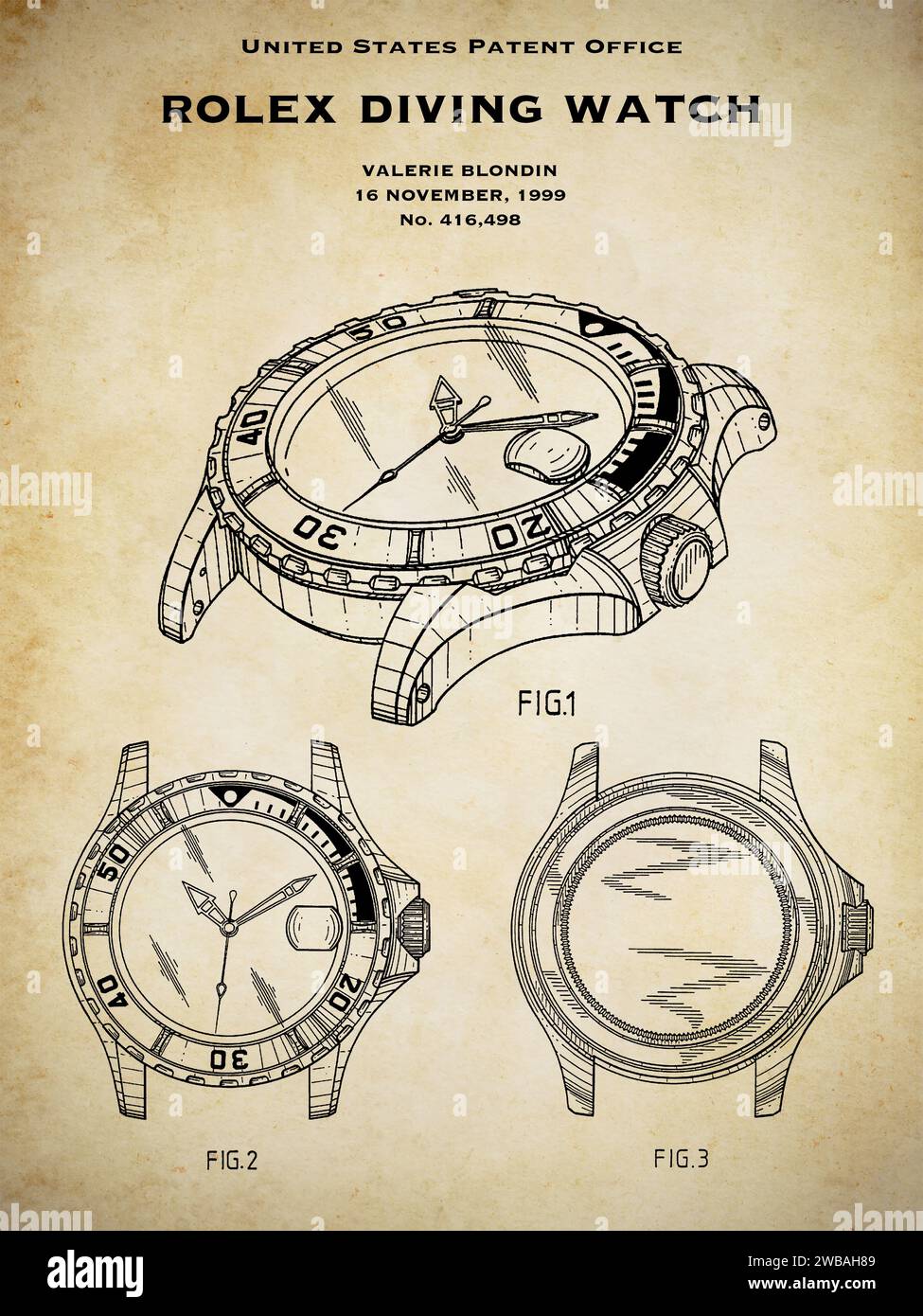 Patent drawing hi-res stock photography and images - Alamy