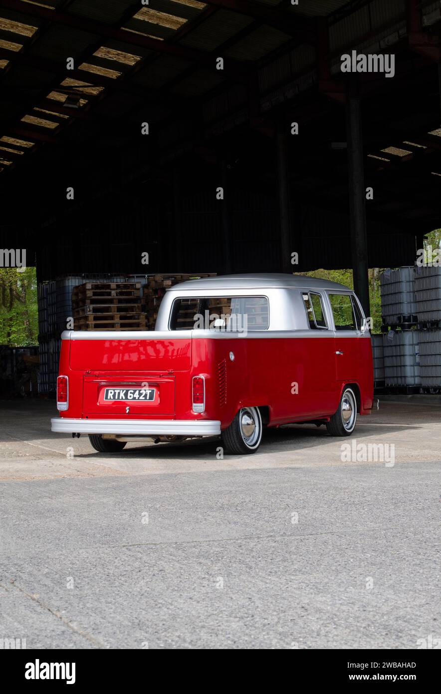 VW Type 2 Bay Window double cab pick up truck Stock Photo - Alamy