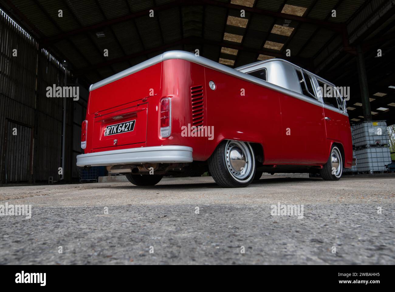 VW Type 2 Bay Window double cab pick up truck Stock Photo - Alamy