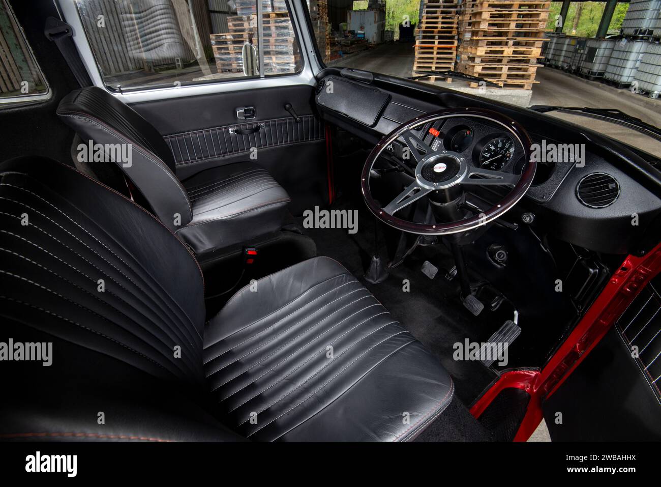 VW Type 2 Bay Window double cab pick up truck Stock Photo - Alamy