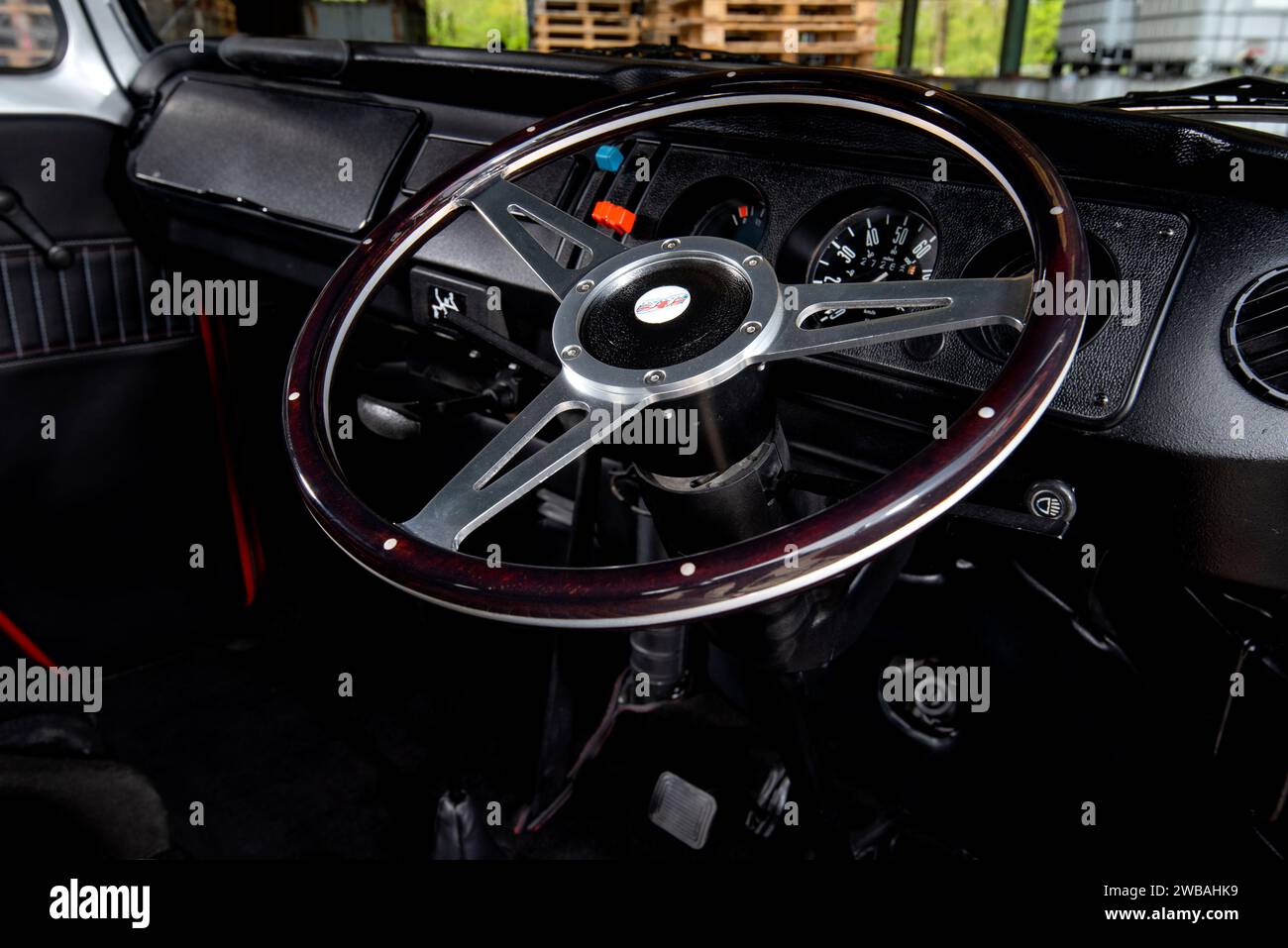 VW Type 2 Bay Window double cab pick up truck Stock Photo - Alamy