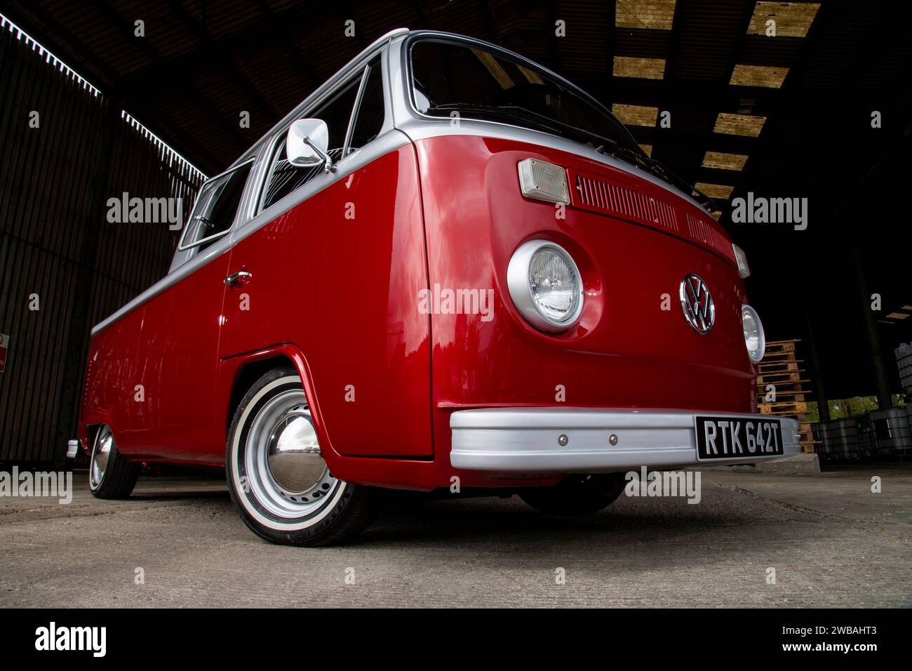 VW Type 2 Bay Window double cab pick up truck Stock Photo - Alamy