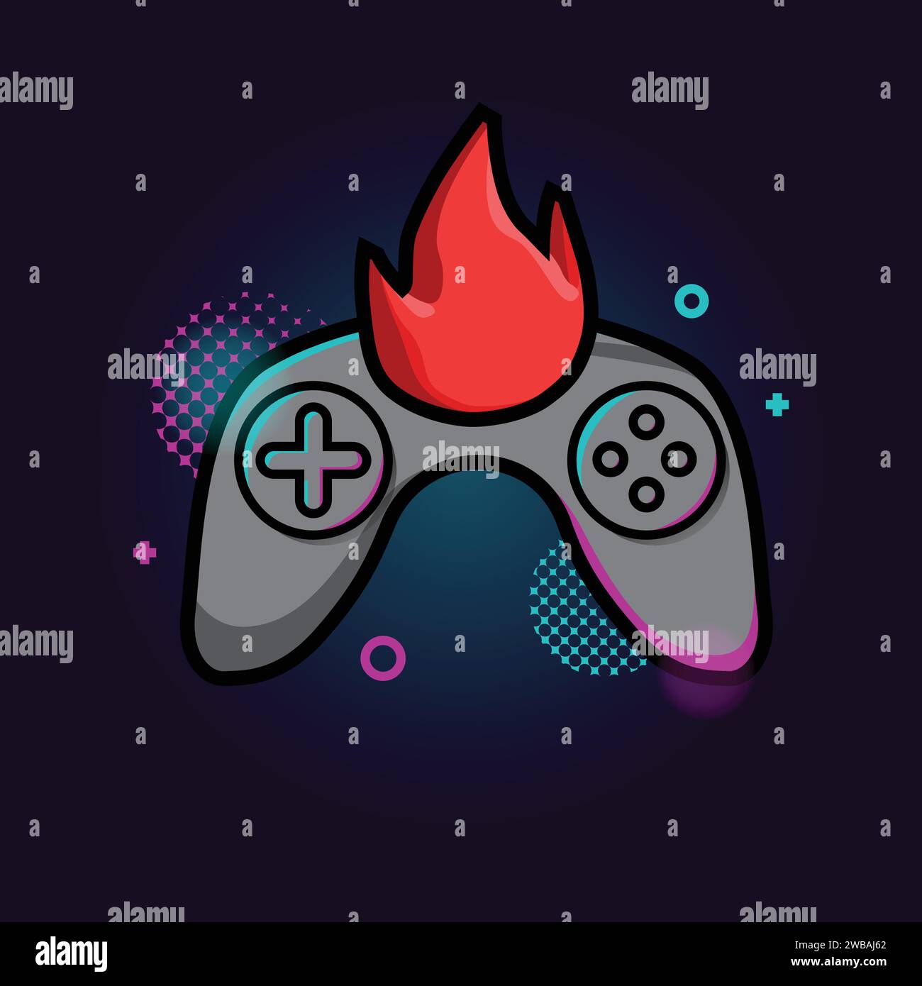 Game console graphic design vector art Stock Vector Image & Art - Alamy