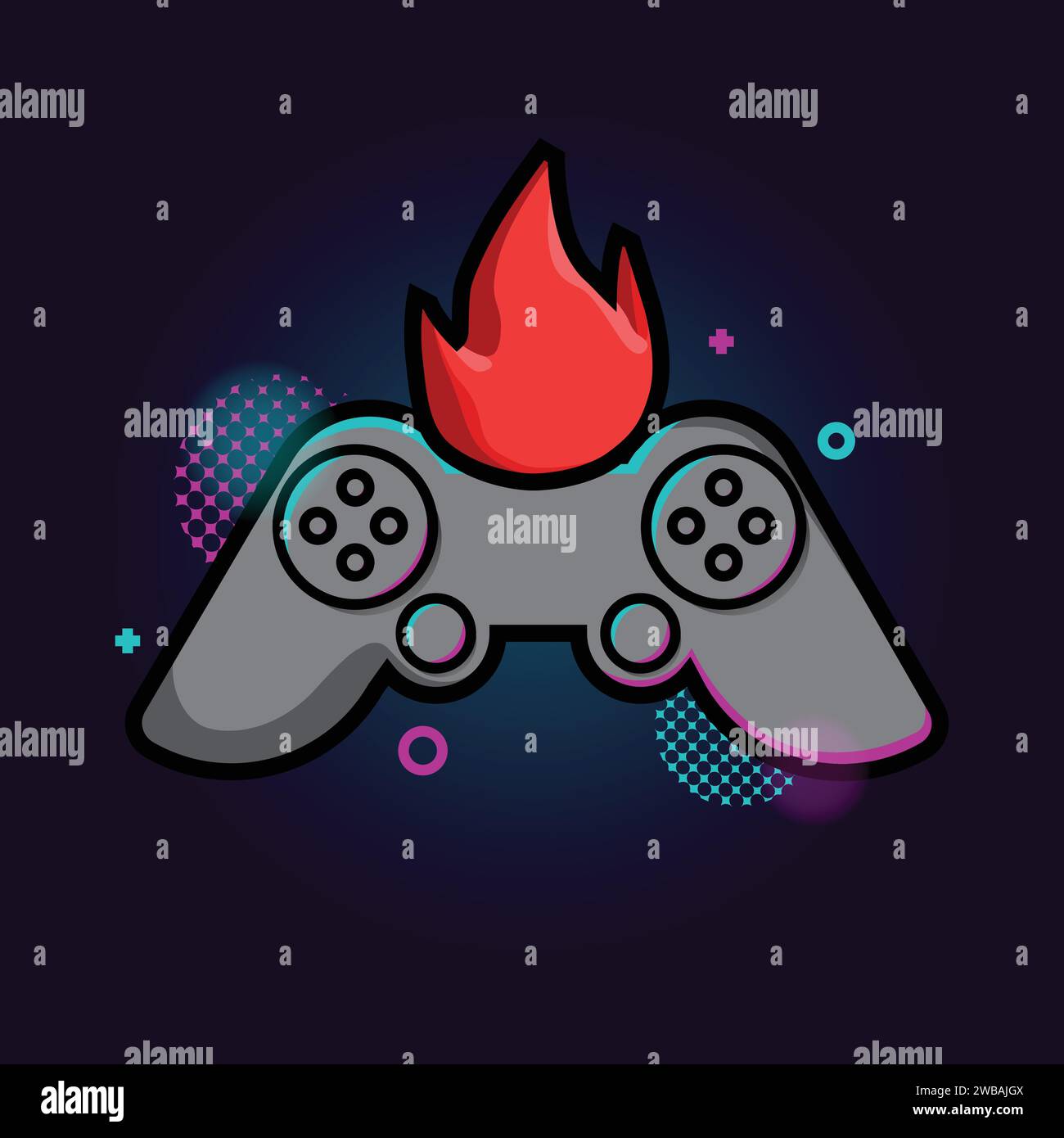 Game console graphic design vector isolated Stock Vector Image & Art ...