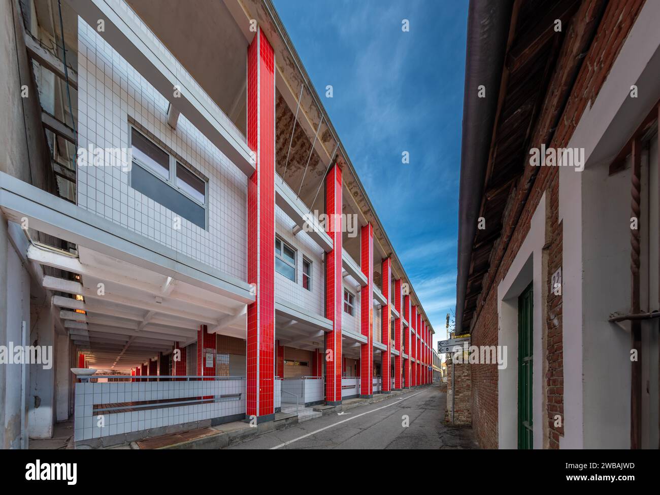 Carignano, Turin, Italy - November 18, 2023: modern building housing ...