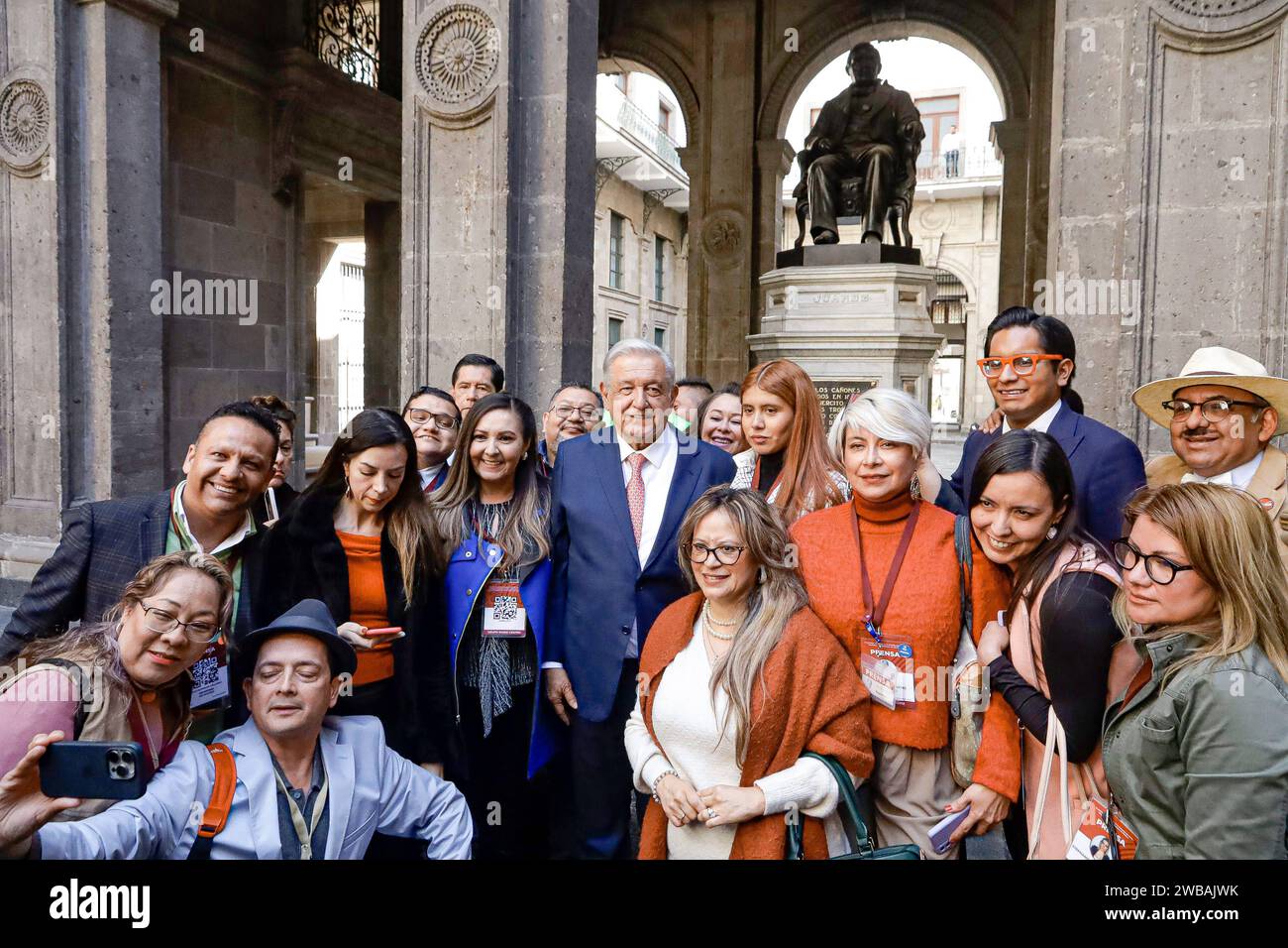 Andres Manuel Lopez Obrador, president of Mexico, press conference ...