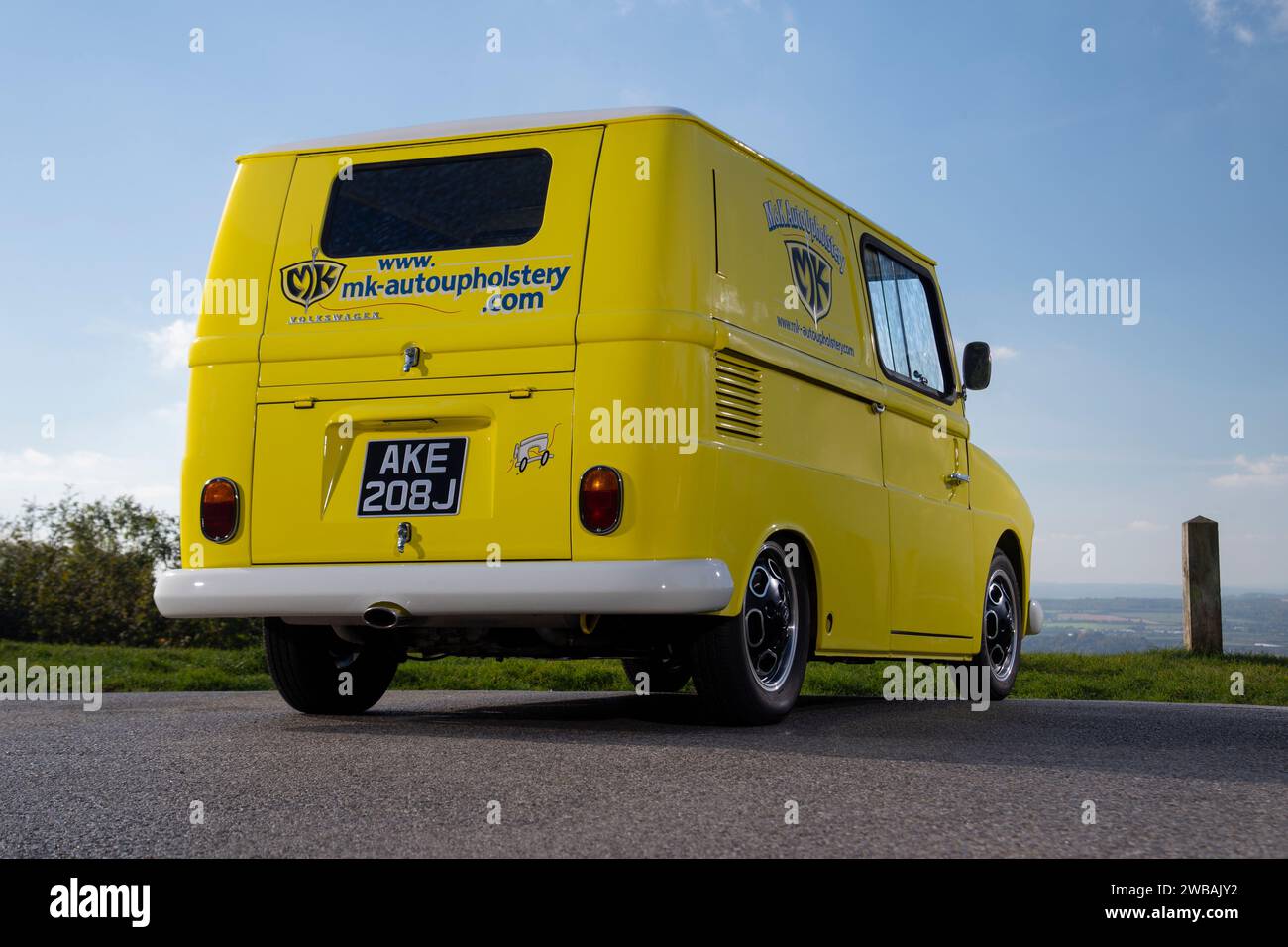 VW Fridolin, German postal van, retired and retrimmed Stock Photo - Alamy