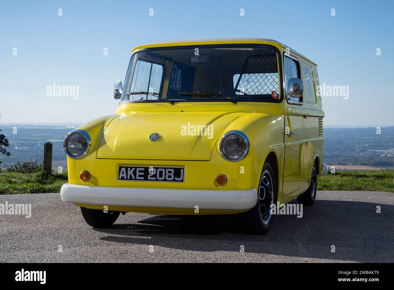 VW Fridolin, German postal van, retired and retrimmed Stock Photo - Alamy