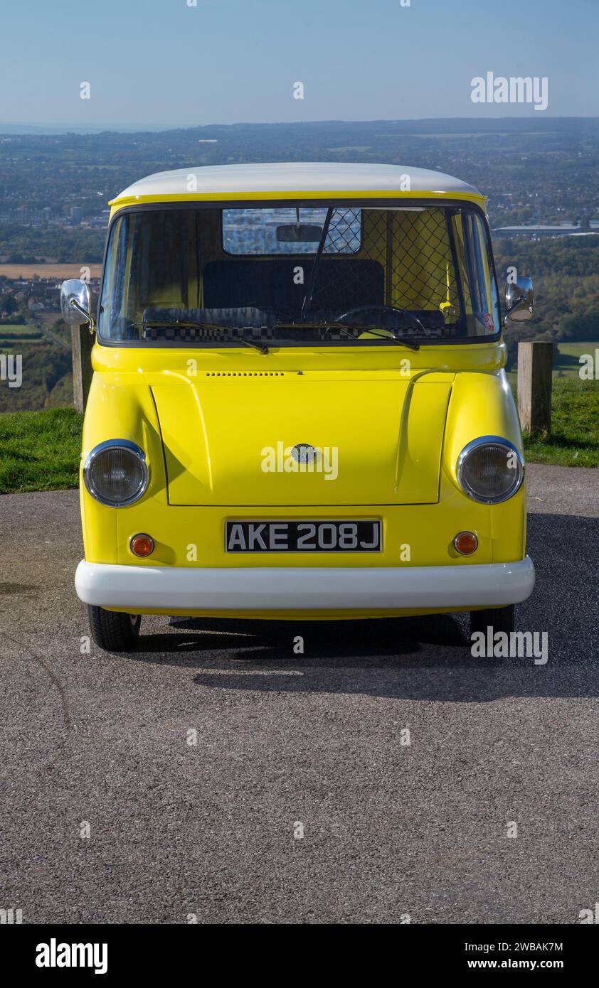 VW Fridolin, German postal van, retired and retrimmed Stock Photo - Alamy