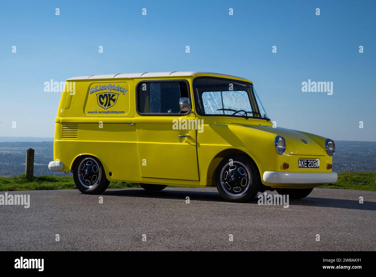 VW Fridolin, German postal van, retired and retrimmed Stock Photo - Alamy