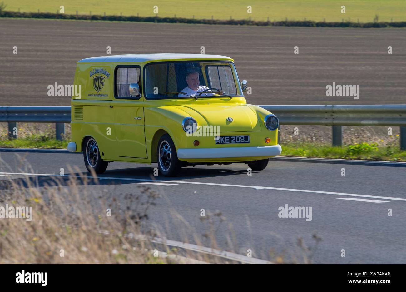 VW Fridolin, German postal van, retired and retrimmed Stock Photo - Alamy