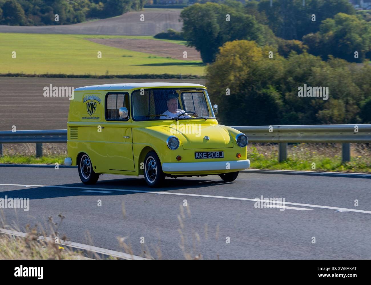 VW Fridolin, German postal van, retired and retrimmed Stock Photo - Alamy