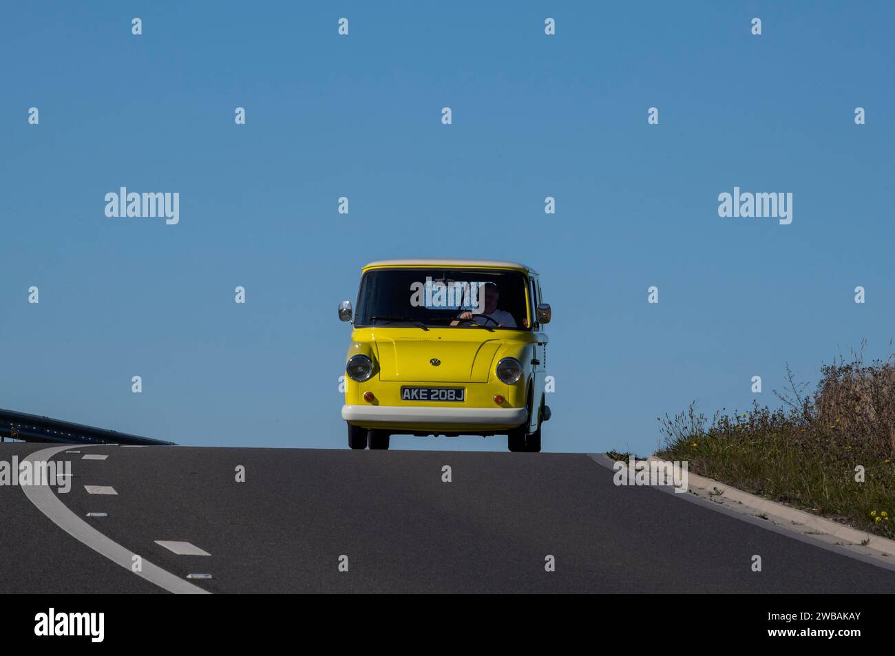 VW Fridolin, German postal van, retired and retrimmed Stock Photo - Alamy