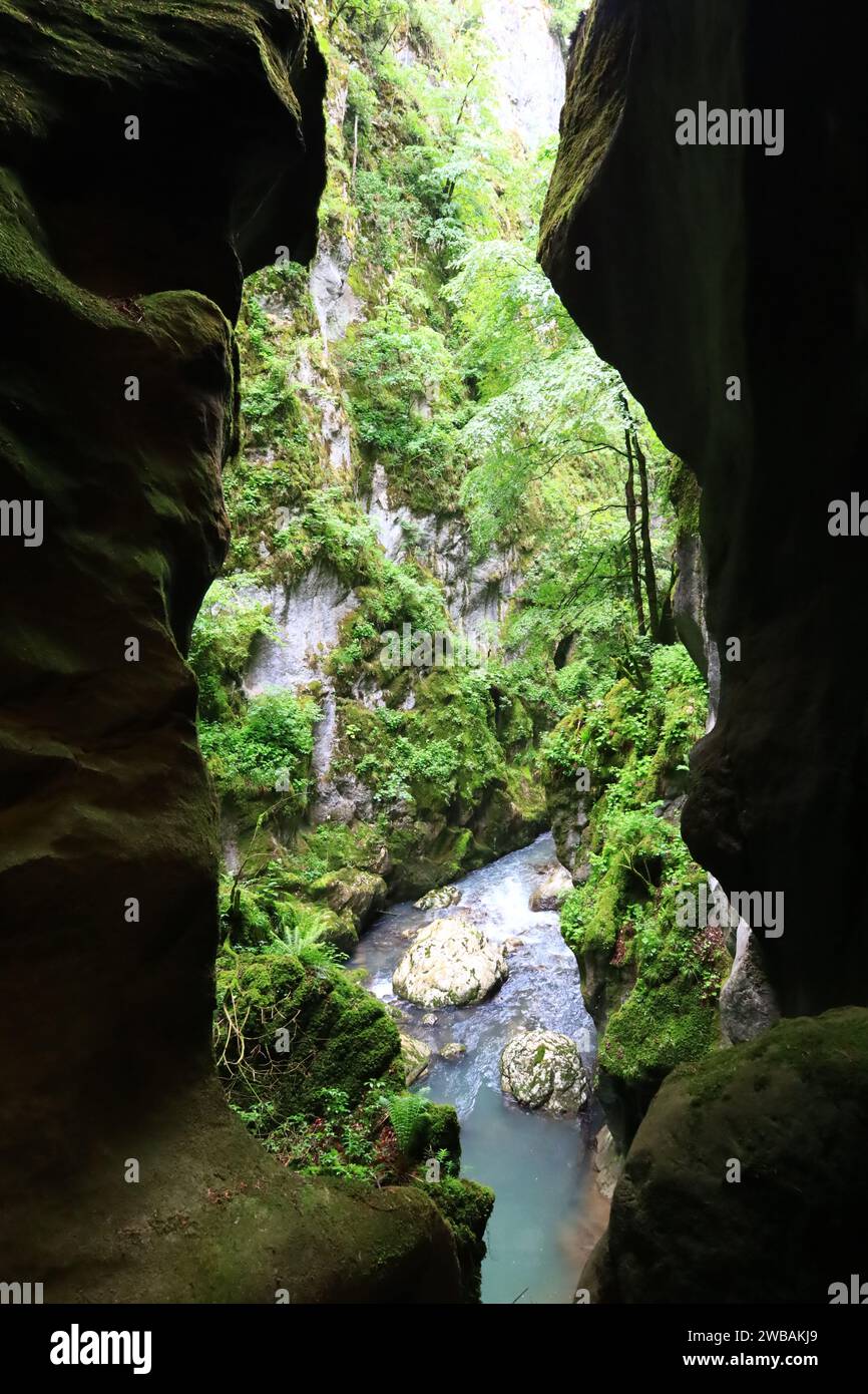 The gorges of Pont-du-Diable is a gorge crossed by the Dranse de ...