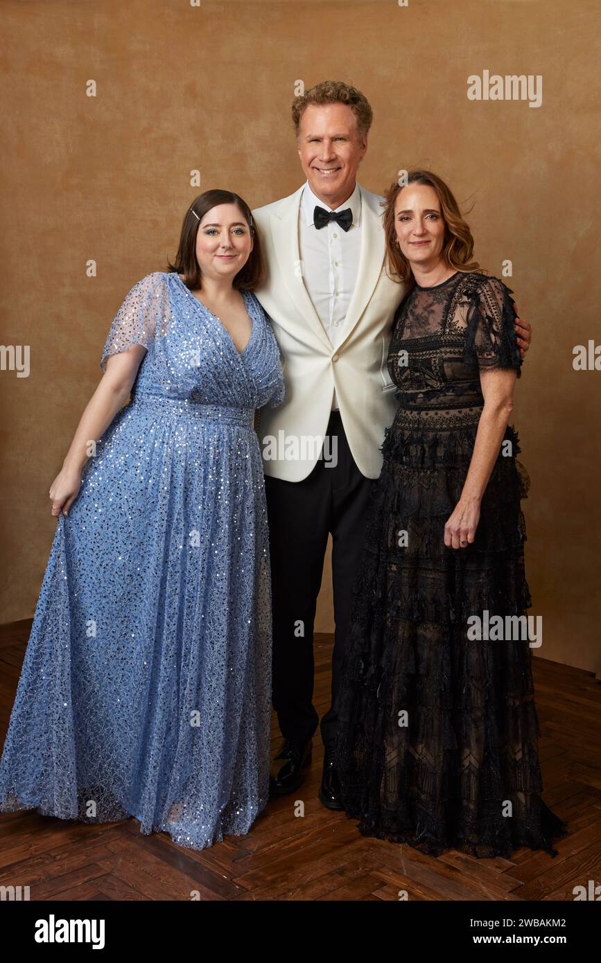 Beverly Hills, United States. 07th Jan, 2024. Samy Burch, Will Ferrell ...