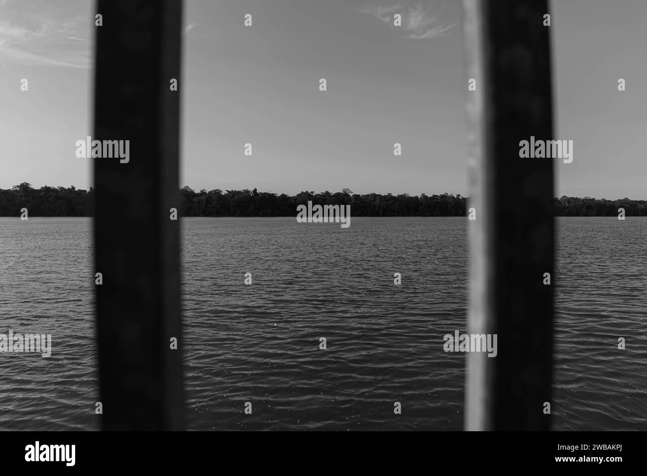 The river Maroni through bars Stock Photo - Alamy