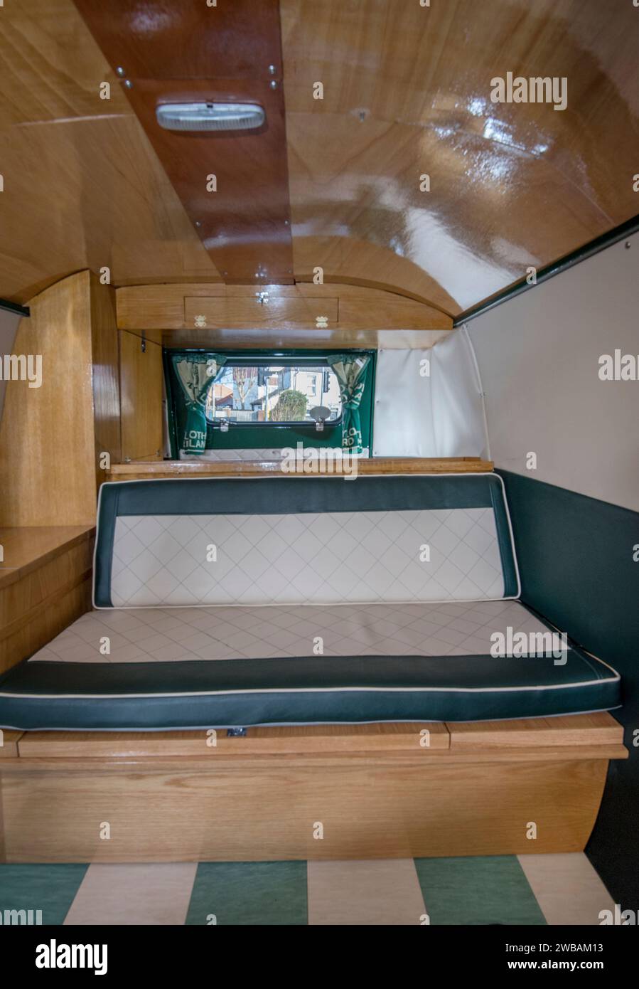 VW Type 2 Split screen panel van converted to a camper Stock Photo - Alamy