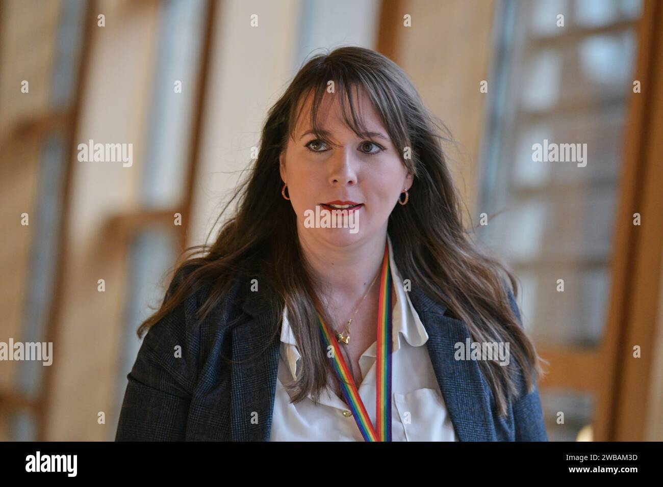 Edinburgh Scotland, UK 09 January 2024. Emma Roddick MSP at the ...